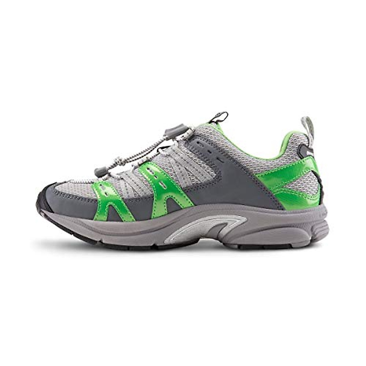 Dr. Comfort Refresh Women's Therapeutic Diabetic Extra Depth Shoe: Grey/Lime 8.5 Wide (C-D)