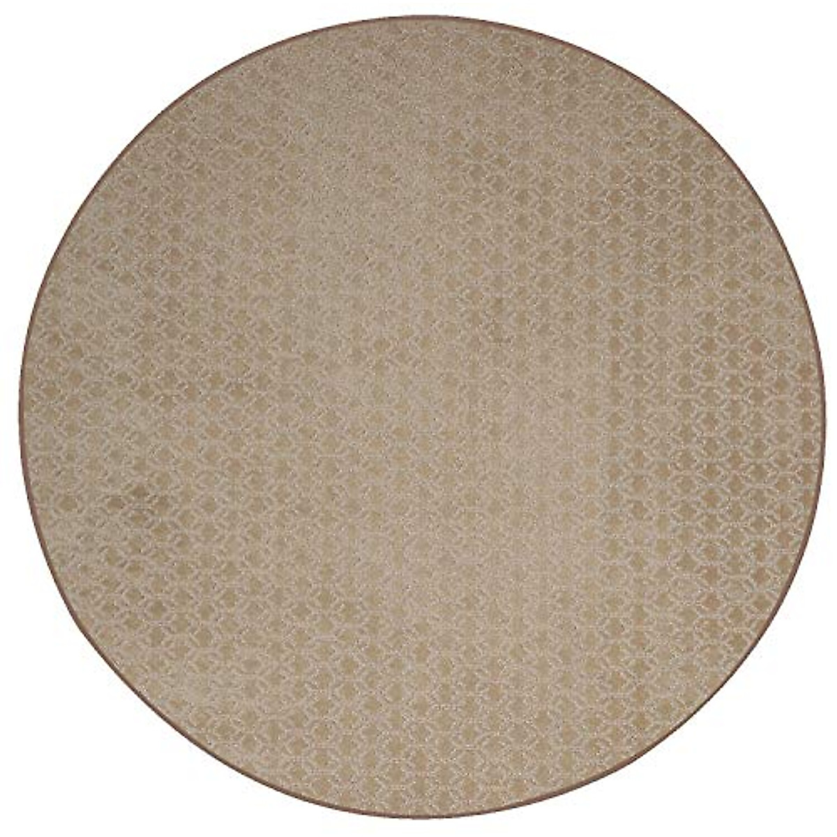 Furnish my Place Abstract Contemporary Geometrical Honeycomb Textured Modern Plush Two Tone High Low Pattern Rug, Round Rug, Pet-Friendly Carpet, Abstract Rug, Made in USA - Valid Brown, 2' Round
