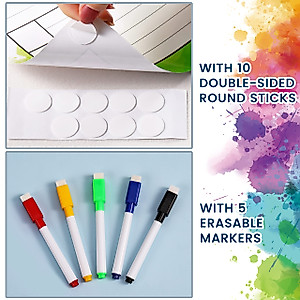 Dry Erase Calendar – Large Dry Erase Calendar for Wall, Undated Quarterly Wall Calendar, 27.8" x 40" Monthly Calendar, Reusable Laminated Calendar Whiteboard, Great Organizer for Home, Office, School