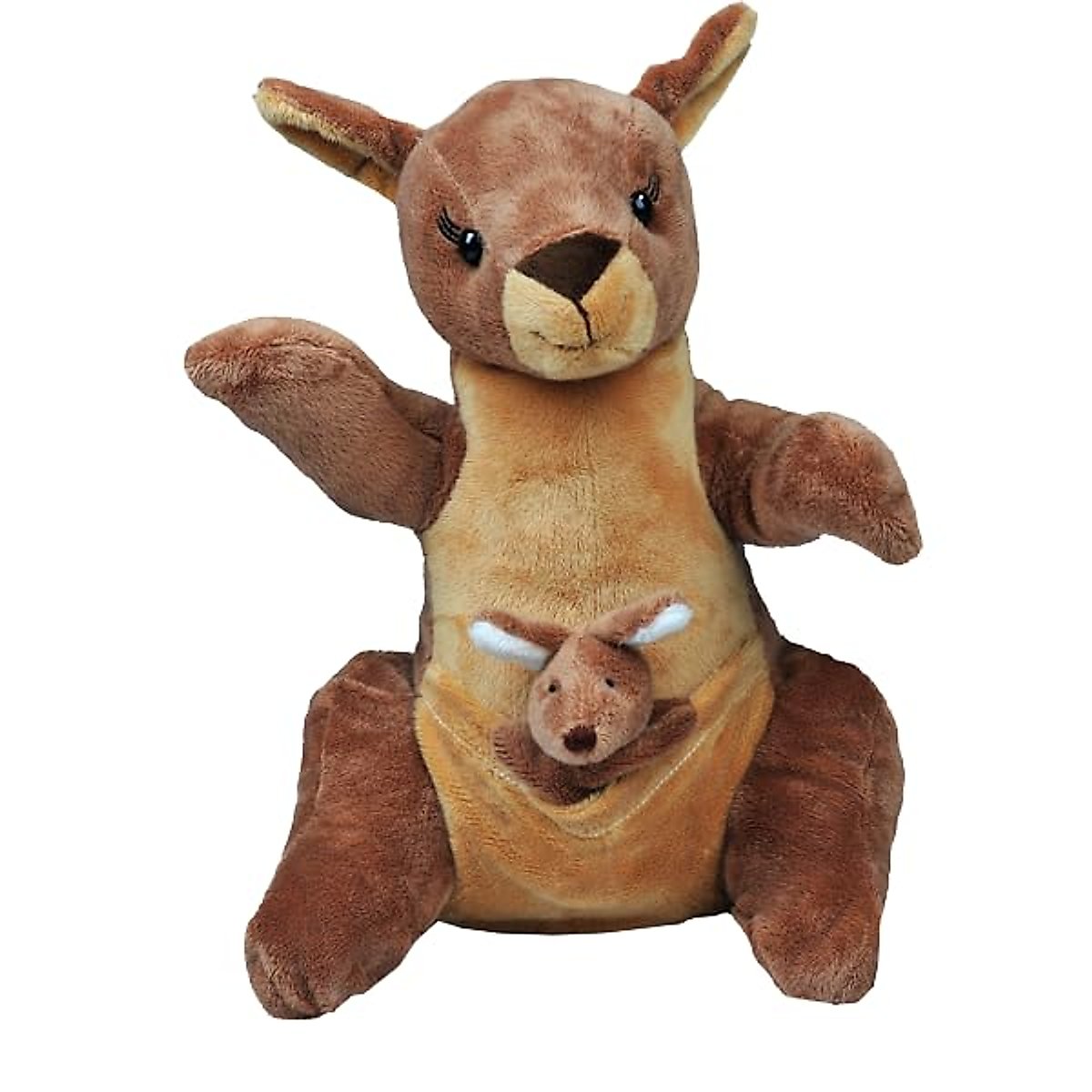 Jill & Joey Kangaroo Plush Toy - 16-Inch Stuffed Kangaroo with Joey for Kids 3 and Up – Soft Cuddly Plush Animal for Playtime, Snuggling, and Gifting