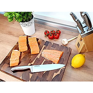 Svensbjerg Modern-Silver Chef Kitchen Knife Set without Block, Chef Knife Set for Cooking, Knife Set for Kitchen, Stainless Steel, Sharp, German Brand | SB-KS101
