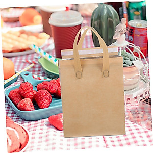 TOKIDNY 50 Pcs Insulated Food Deliveries Bags Restaurant Takeaway Bags Cold Or Hot Food Thermal Bags For Restaurant Store Picnics Party