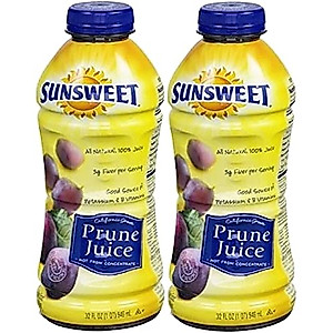 Sunsweet Prune Juice 32 ounce Pack of 2
