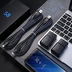 Adaptive Fast Charging Wall Charger Kit, Qihop 2-Pack Fast Charging Block with 6ft USB Type C Cable Compatible with Samsung Galaxy S20/S10/S10+/S10e/S9/S8 Plus,Note 8/9/10+/20, Pixel 3