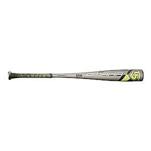 Louisville Slugger unisex-adult 2020 Omaha (-10) 2 5/8" USA Baseball Bat, 28"/18 oz, Silver