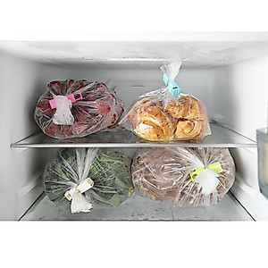 DGQ Bag Clips 24 Packs Bread Bags Clips Squeeze Clips Squeeze & Lock Clip Food Clip Closure Clips Plastic Bag Clip Great grips bag Clip for Food Fruit Nuts Beans Bread