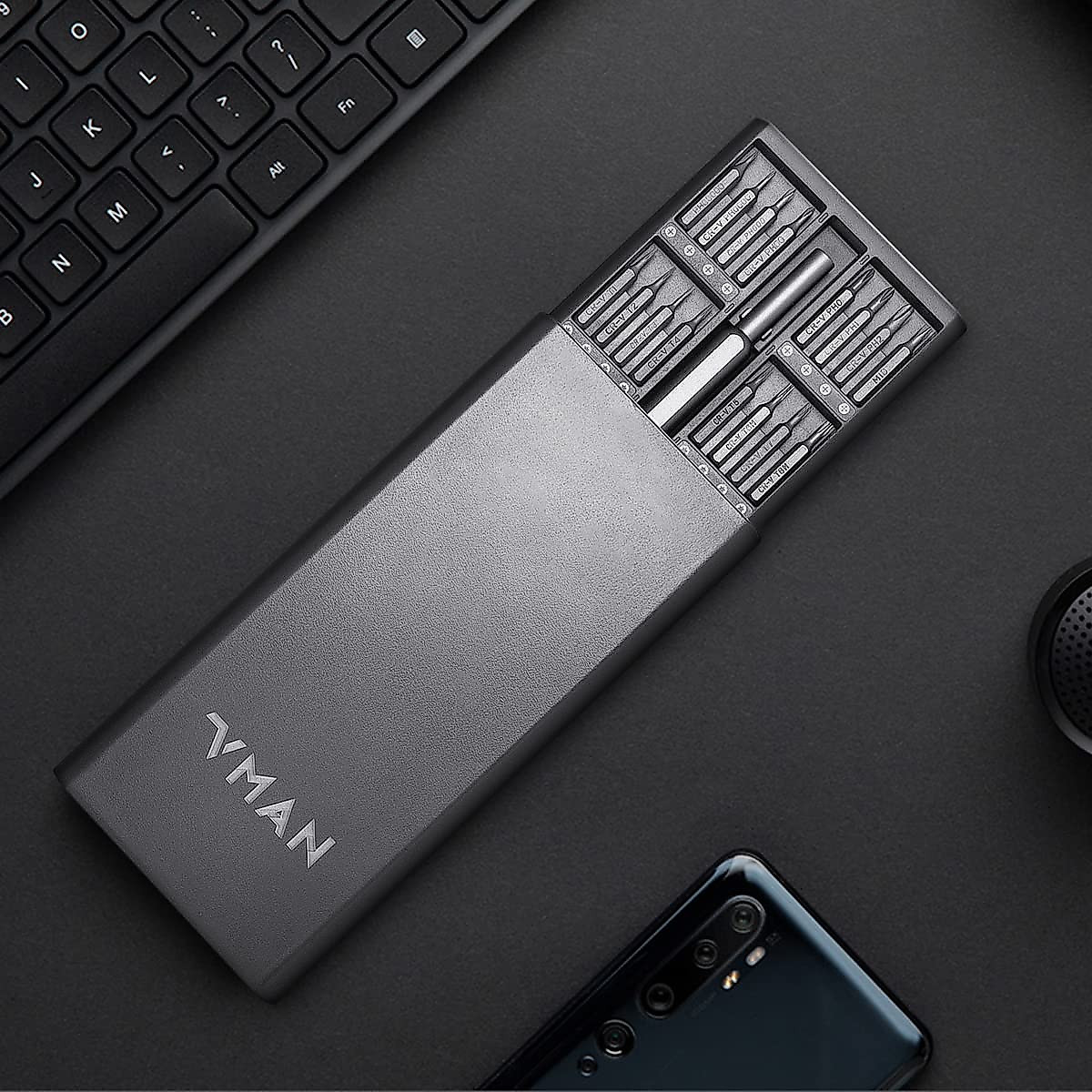 VMAN Small Screwdriver Set, 63 in 1 Precision Screwdriver Set, iphone Repair Tool Kit with Case Screwdriver Set for Electronics, Gameconsole, Watch, Tablet, PC, MacBook