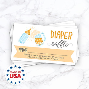 Canopy Street Baby Shower Diaper Raffle Tickets, 50, Brewing Theme