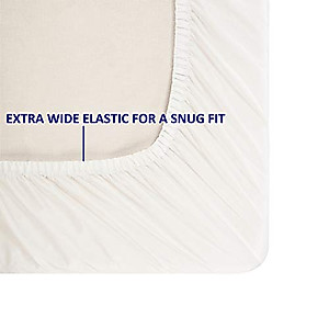 Nautica - Queen Sheets, Cotton Sateen Bedding, 400 Thread Count, Silky Smooth & Wrinkle Resistant (Regatta White, Queen)