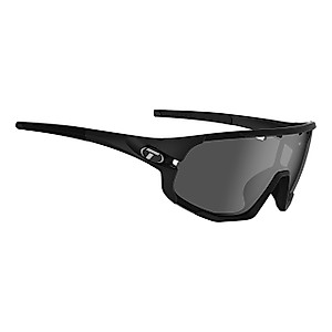 Tifosi Optics Sledge Sunglasses (Matte Black, Smoke/AC Red/Clear)