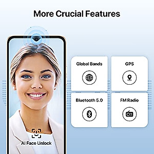 UMIDIGI G2 3/32GB Unlocked Cell Phone,Android 13 Dual sim Smartphone,6.52-inch Large Screen Android Phone,5150mAh Massive Battery Mobile Phone 256GB Expand Storage-Dawn Gold…