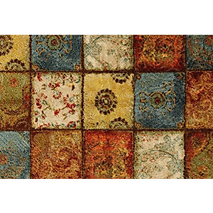 Mohawk Home Free Flow Artifact Panel Patchwork Accent Area Rug, 2'6"x3'10", Multi