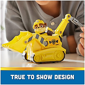Paw Patrol, Rubble’s Bulldozer, Toy Vehicle with Collectible Action Figure, Sustainably Minded Kids Toys for Boys & Girls Ages 3 and Up