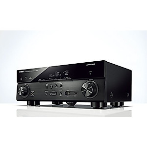 Yamaha RX-A550 5.1-Channel MusicCast AV Receiver with Built-In Wi-Fi and Bluetooth (Black), Works with Alexa