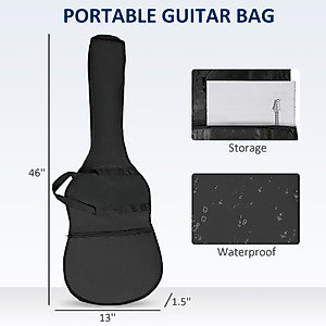 Electric Bass Guitar 4 Strings, 46 Inch Full Size Beginner Kit with 15W Amp, Gig Bag, Strap, 3 Picks for Beginner Adults Teens, Right Handed