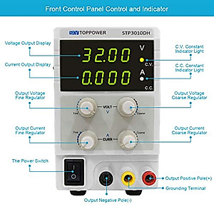 DC Power Supply Adjustable 4-Digital 30V/10A Switching Regulated Power Suppl Single-Output