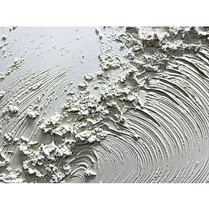 Yika Art Canvas Paintings, Wall Art Thick Texture Sea Wave Painting Modern Gorgeous Abstract Hand Painted Abstract Oil Painting on Canvas Modern Wall Art Decor 24x48 inches