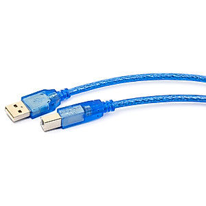naughtystarts 2pcs USB Data Sync Cable for Arduino UNO R3 Board ATMEGA328P MEGA2560 About 1.5M / 4.9FT Long