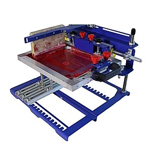 7.9" x 5.9" 20×15cm Manual Cylinder Curved Screen Printing Press for Pen Cup Mug Bottle (Diameter:6.7")