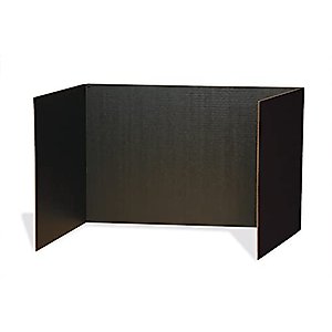 Pacon Privacy Boards, Black, 48" x 16", 4 Boards (3791)