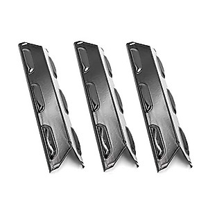 Hongso Porcelain Steel Heat Plate Shield Tent Replacement Parts for Gas Grill Charbroil 640-01303702-3, Kenmore 146.16132110, 146.16133110, 146.16142210, 3-Pack, (PPF221)