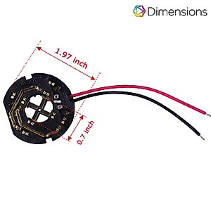 Replacement Carbon Brush Holder Brush Card Assembly for M18 18V Hammer Drill & Impact Driver Accessories Compatible with AEG Milwauu-kee 22-22-1640, 22-22-1550，2650-20