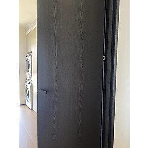 auxua Thicken Black Wood Contact Paper Peel and Stick - 17" × 236" Vinyl Self-Adhesive & Removable Waterproof Wallpaper for Countertop Furniture, Easy to Clean