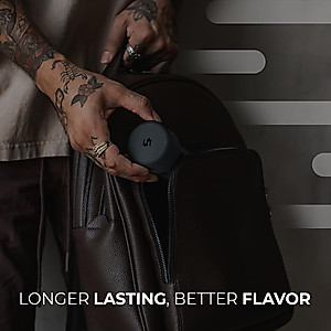 Staze Preserve Vacuum Sealed Storage Jars (148ml) | Patented Smell Proof Containers | Herb Storage & Food Storage Container with UltraViolet Protection - (SLATE)