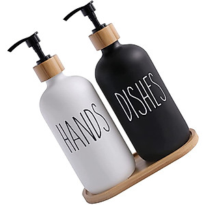 Angoily 1 Set Soap Dispenser Liquid Soap Pump Bottle Lotion Dispenser Pump Shampoo Pump Bottle Liquid Body Soap Bubble Soap Pump Bottles for Shampoo and Conditioner Cosmetic Wooden