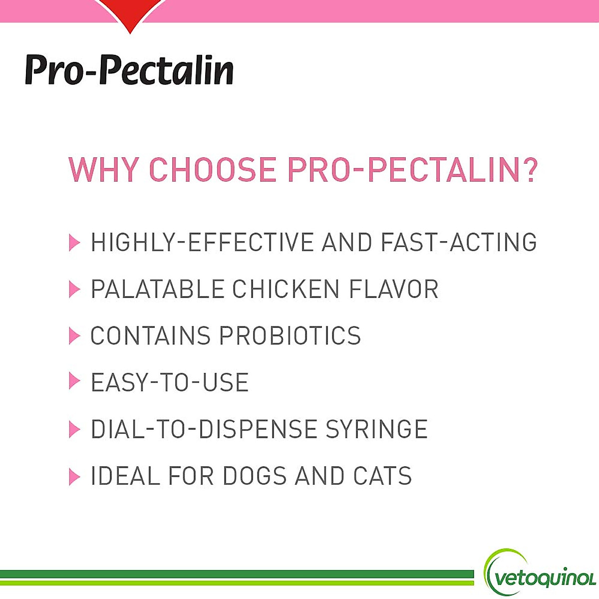 Vetoquinol Pro-Pectalin Oral Paste for Dogs & Cats – Chicken Flavor – Helps Reduce Occasional Loose Stool & Diarrhea, Balance Gut pH, Support Normal Digestion & Intestinal Flora
