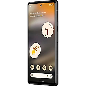 Google Pixel 6A 5G 128GB 6GB RAM Factory Unlocked (GSM Only, No CDMA - not Compatible with Verizon) Global Version - Charcoal (Renewed)