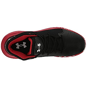 Under Armour Unisex Jet '21 Basketball Shoe, (002) Black/Red/White, 11 US Men