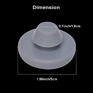 HAQQI Cooler Feet Non-Slip Rubber Feet Compatible with Roadie Tank Hard Sided Models Replacement Feet Round Gray (4-Pack)