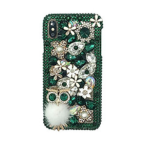 redecarie for Samsung Galaxy Note 10 Plus Diamond Case,Luxury Crystal Rhinestone Owl Bling Glitter Shiny Gemstone Women Girls Kids Sparkle Protective Phone Case Cover