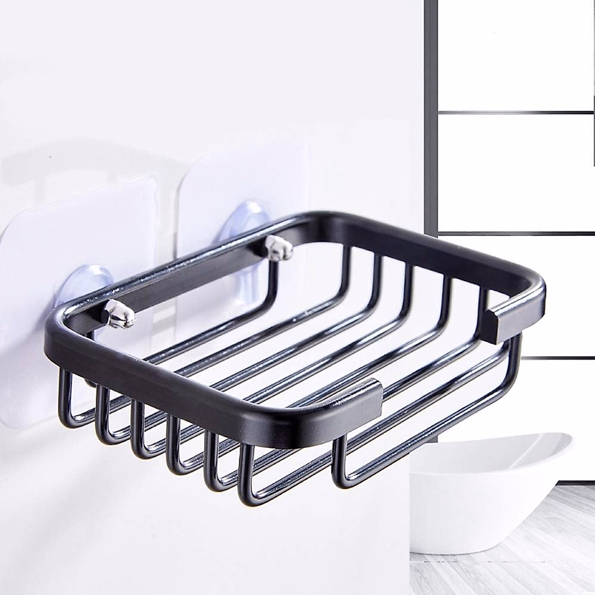 Gold Bar Soap Holder for Shower Wall,Stainless Steel Adhesive Soap Dish for Bathroom,Drill Free Soap Holder Storage Rack Soap Dishes Holders and Dispensers Bathroom Accessories