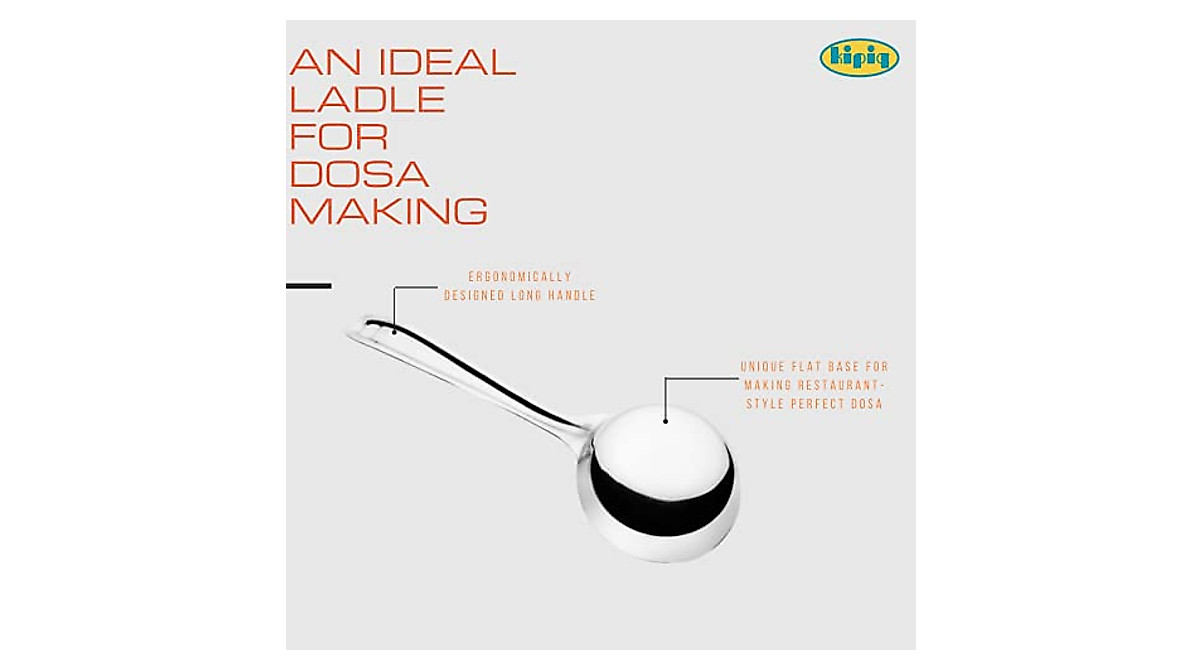 Kipiq - Stainless Steel Idli Dosa Batter Container with dosa ladle ...