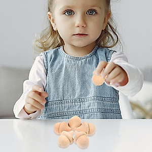 Healifty Unfinished Wood Acorn DIY Natural Wooden Acorn for Arts and Crafts for Children Kid Graffiti Rustic Wedding Party Decorations 30pcs