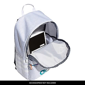 adidas Classic 3S Backpack, Jersey White/Rose Gold Rainbow, One Size