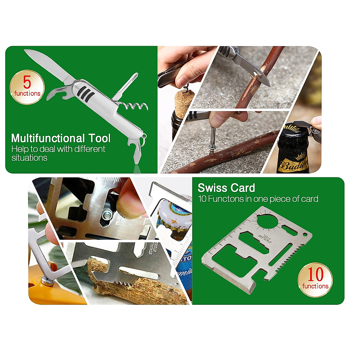 WELL-STRONG 123pcs Survival First Aid Kit Waterproof First Aid Kit Roll Top Boat Emergency Kit with Waterproof First Aid Items for Fishing Kayaking Boating Swimming Camping Rafting Beach