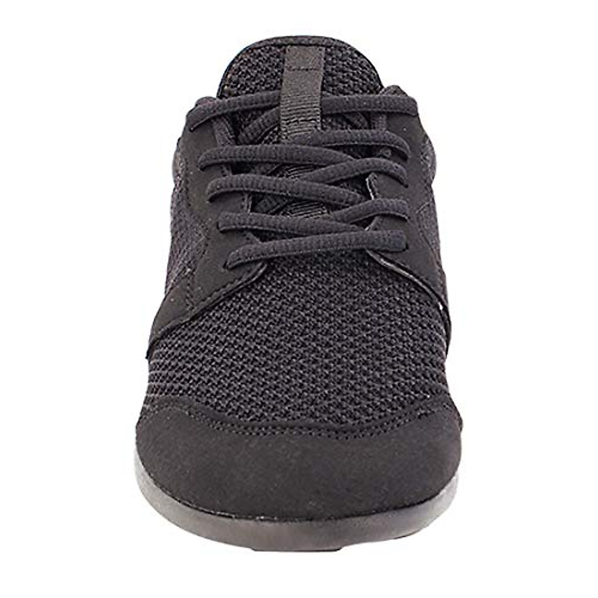 Very Fine Unisex Dance Sneakers - VFSN024 and Foldable Brush Bundle - Black - 10 Women/9 Men