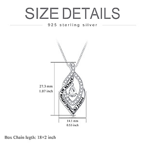 OCJ Mom Necklace 925 Sterling Sliver Always My Mother Forever My Friend Pendant Necklace Jewelry Birthday Christmas Gifts for Mom Mother Women