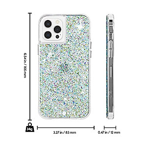 Case-Mate - TWINKLE - Case for iPhone 12 Pro Max (5G) - 10 ft Drop Protection - 6.7 Inch - Confetti