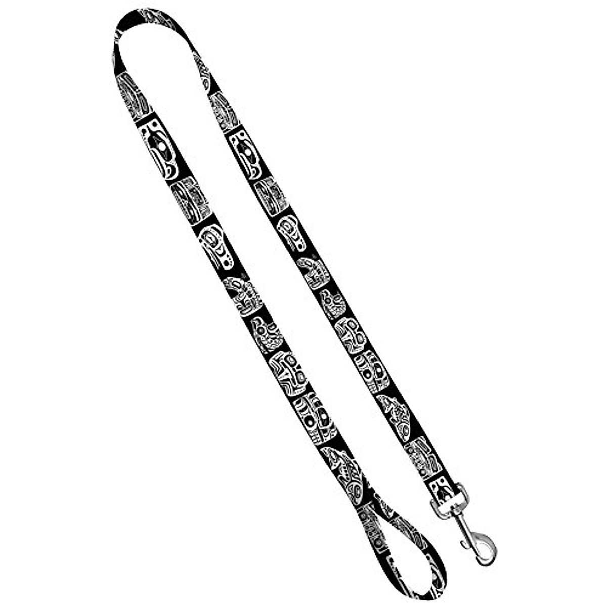 Moose Pet Wear Deluxe Dog Leash - Patterned Heavy Duty Pet Leashes, Made in The USA – 1 Inch x 4 Feet, Northwest Totem