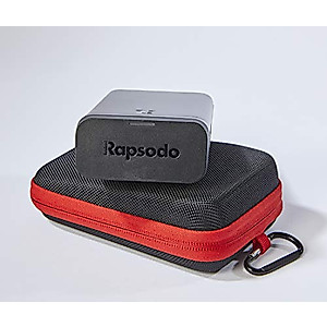 Rapsodo Mobile Launch Monitor for Golf Indoor and Outdoor Use with GPS Satellite View and Professional Level Accuracy, iPhone & iPad Only,Black/Red