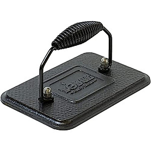 LODGE Grill Press 6 3/4` X 4 1/2`, 1 EA