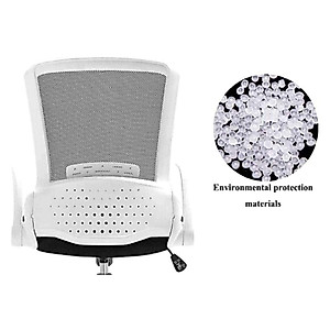 Chair Ergonomic Office Desk Chair Mesh Swivel Computer Task Chair Mid Back with Flip Up Arms