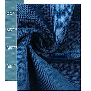 Ecloud Shop Chair Cushion, Square Seat Pads Non-Slip Soft Memory Foam Cushion for Dining Garden Kitchen Home Sofa Décor (2PCS,Blue)