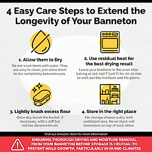 Bulka Large Round 9" 1kg Waffle Banneton Bread Proofing Basket Pressed Wood Pulp, Sourdough Proofing Basket - Non-Stick Brotform Sourdough Bread Baking Supplies, Made in Germany.