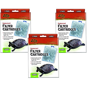 9-Count Zilla Basking Platform Replacement Filter Cartridges. (3 Packages with 3 Filters each)