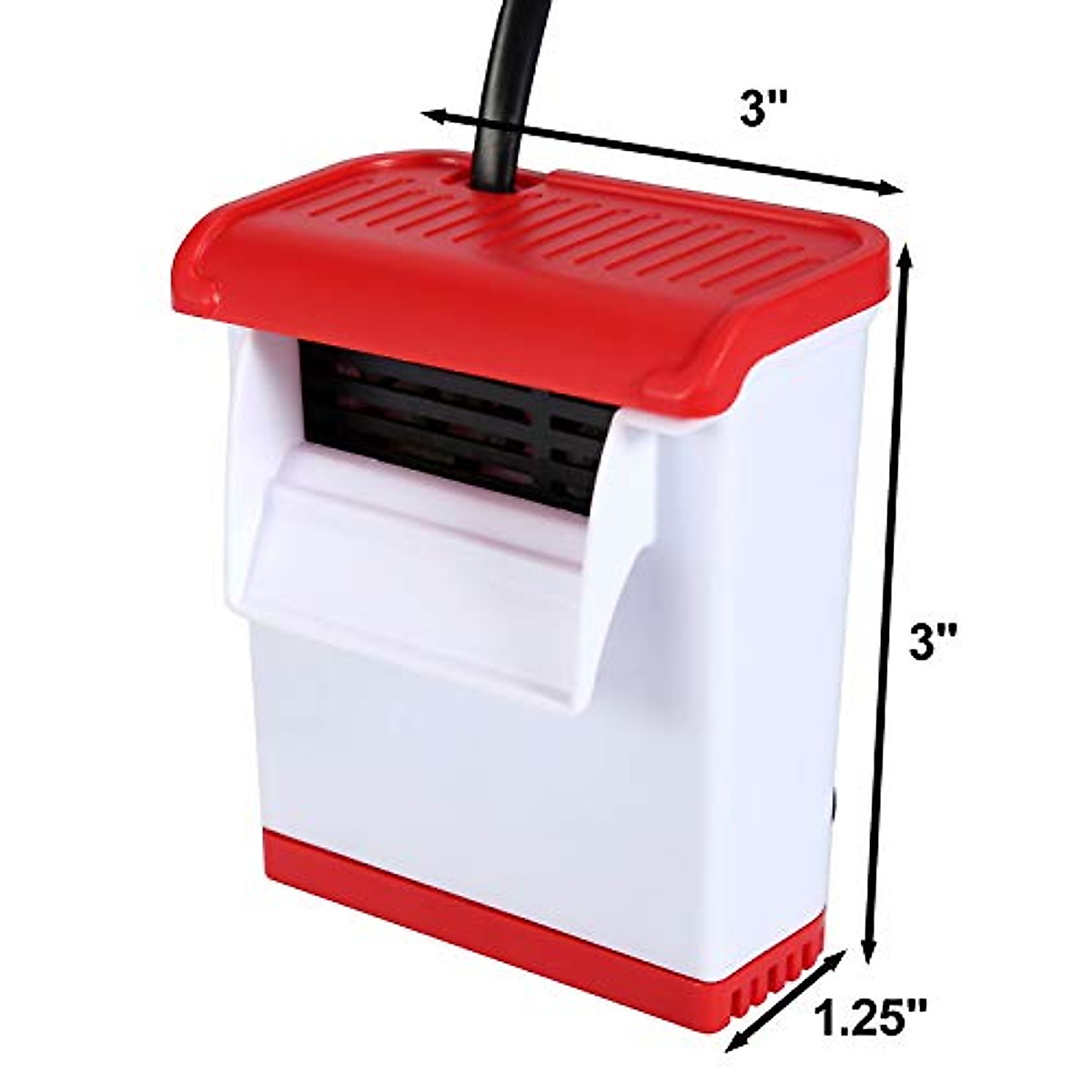 AQUANEAT Low Water Level Filter, Small Turtle Tank Filter, Hermit Crab Filter, Fish Tank Filter, Submersible Aquatic Reptile Terrarium Filter, up to 3 Gallon